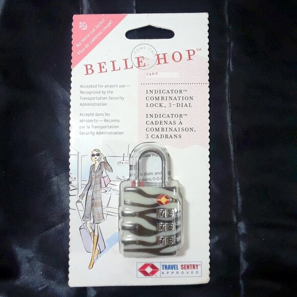 Belle Hop | Storage & Organization | Zebra Tsa Indicator 3dial Combo ...